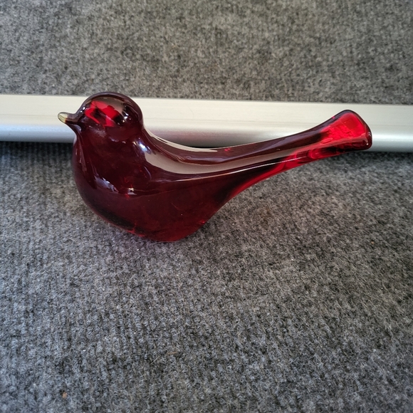 Fenton | Accents | Vintage Fenton Ruby Red Bird | Poshmark